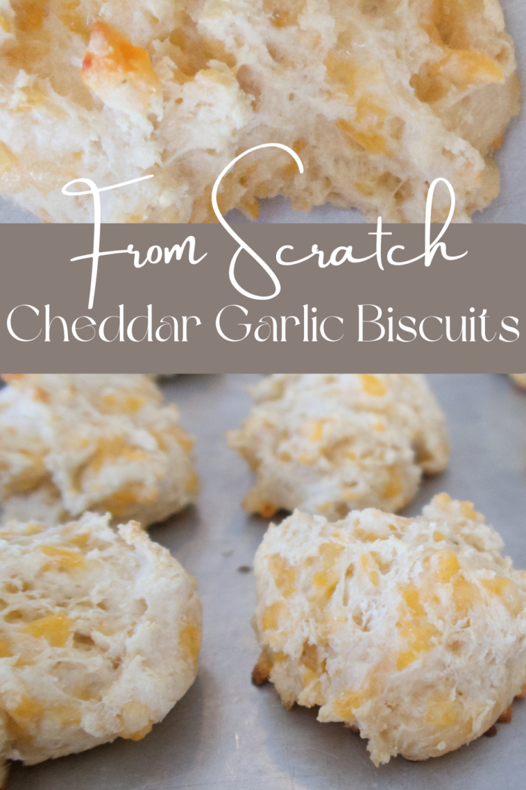 From Scratch Cheddar Garlic Biscuits - Our Herd of Turtles