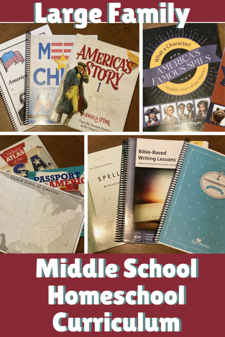 2024-2025 Middle School Homeschool Curriculum Choices - Our Herd of Turtles